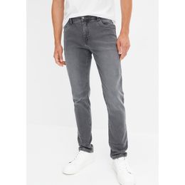 bonprix Regular Fit Stretch-Jeans mit Komfortschnitt Tapered, grau, mit Baumwolle