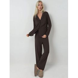 Hiccup Pyjama Damen Gr&ouml;&szlig;e S mokka Winterkleid