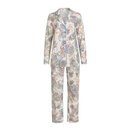 Goldenbay Pyjama 'Classic' Damen Gr&ouml;&szlig;e S azur / hellblau / grau / hummer Sommerkleid