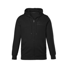 Men Plus Zip-Up Hoodie male Black size 3XL