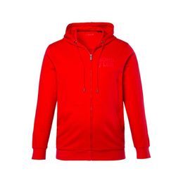 Men Plus Zip-Up Hoodie male Red size 7XL
