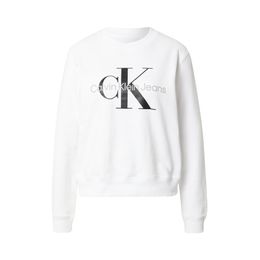 Calvin Klein Jeans Sweatshirt Damen Gr&ouml;&szlig;e XS grau / schwarz / wei&szlig;