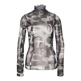 Hugo Shirt 'Deuphoria' Damen Gr&ouml;&szlig;e XL grau / taupe