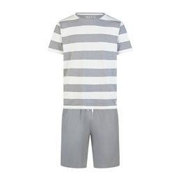 Phil & Co. Berlin Short Pajamas ' Monday ' male Grey, White size M