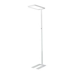 LED Stehleuchte Hansa-by-styro Capella, 80 W, 10400 lm, 4000 K, direktes/indirektes Licht, bildschirmarbeitsplatzf&auml;hig, dimmbar, wei&szlig;