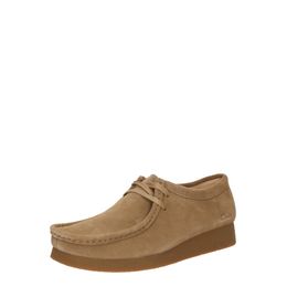 Clarks Schn&uuml;rschuh 'Wallabee EVO' Damen Gr&ouml;&szlig;e 35.5 hellbraun Sommerschuhe