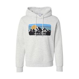 Jack & Jones Jack & Jones Sweatshirt 'JWHPEAK' Herren Gr&ouml;&szlig;e S sand / rauchblau / schwarz / wei&szlig;meliert