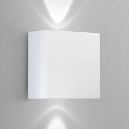 INTEC LED-Au&szlig;enwandlampe KLEIN, wei&szlig;, Breite 11 cm, Kunststoff