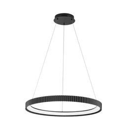 LED-Pendellampe Niike, schwarz, Ø 70 cm, Metall, CCT