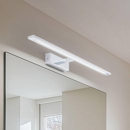 TK Lighting LED-Wandlampe Gallery, chromfarben, Metall Breite 62 cm IP44