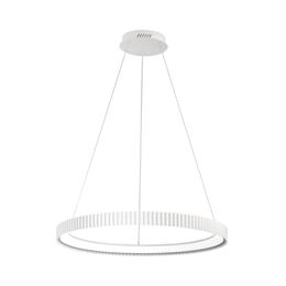 LED-Pendellampe Niike, weiß, Ø 70 cm, Metall, CCT
