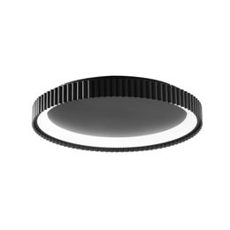LED-Deckenlampe Niike, schwarz, Ø 50 cm, Metall, CCT