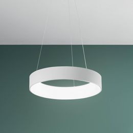 LED-Pendellampe Noah, weiß, Ø 60 cm, Metall, CCT
