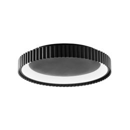 LED-Deckenlampe Niike, schwarz, Ø 40 cm, Metall, CCT