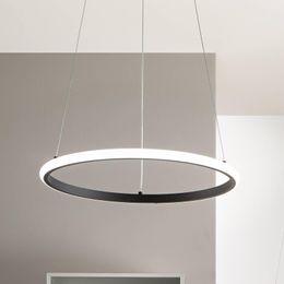 LED-Pendellampe Axis, Ø 60 cm, schwarz, Metall, CCT