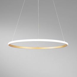 LED-Pendellampe Axis, Ø 60 cm, goldfarben, Metall, CCT