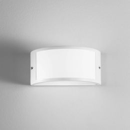 INTEC Außenwandlampe Austin, weiß, Breite 25 cm, Metall, IP54