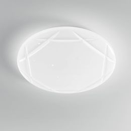 LED-Deckenlampe Elixir, Ø 50 cm, weiß, Kunststoff, CCT