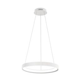 LED-Pendellampe Niike, weiß, Ø 50 cm, Metall, CCT