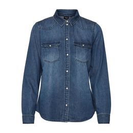V&eacute;ro Moda Vero Moda Bluse 'Maria' Damen Gr&ouml;&szlig;e M blue denim