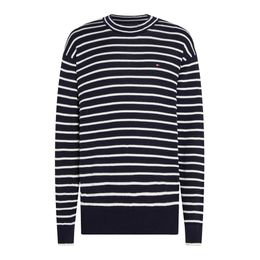 Tommy Hilfiger Pullover 'Breton' Herren Gr&ouml;&szlig;e XS dunkelblau / wei&szlig;