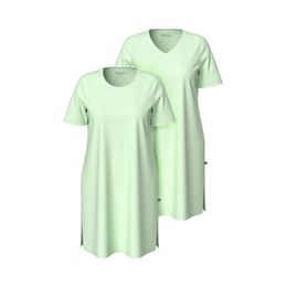 Ulla Popken Nachthemd Damen Gr&ouml;&szlig;e XXXL/4XL mint / wollwei&szlig;