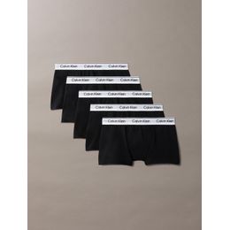 Jungen Trunk "5PK TRUNK", Calvin Klein Underwear, Gr. 128blk, blk, blk, blk, blk, Jersey, Obermaterial: 95% Baumwolle, 5% Elasthan, unifarben,