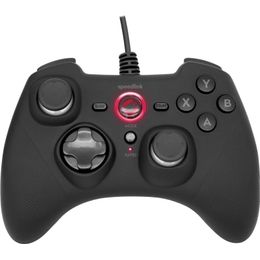 Speed-Link SPEEDLINK Gaming-Controller "RAIT Gamepad Wireless für PC/PS3/Switch/OLED", schwarz, Spielecontroller, kabellos mit Vibrationsfunktion,Dauerfeuer Funktion