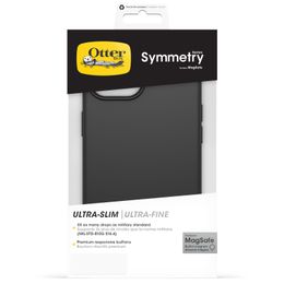 Otterbox Backcover "Symmetry H&uuml;lle f&uuml;r Apple iPhone 15 f&uuml;r MagSafe", schwarz, Apple iPhone 15, H&uuml;llen, sturzsicher, sch&uuml;tzende d&uuml;nne H&uuml;lle, 3x getestet nach Milit&auml;rstandard