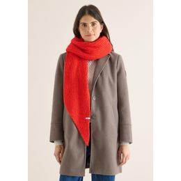 Halstuch Cecil, Damen, Gr. onesize, pumpkin orange, Stoff, 70% Polyamid, 20% Polyacryl, 10% Metallpolyester, unifarben, Modet&uuml;cher, aus softem Materialmix