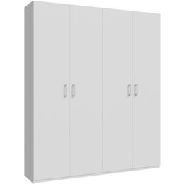 Drehtürenschrank FORTE, weiß, B:177,5cm H:210,5cm T:42cm, FSC-zertifizierter Holzwerkstoff, Schränke, Drehtürenschrank
