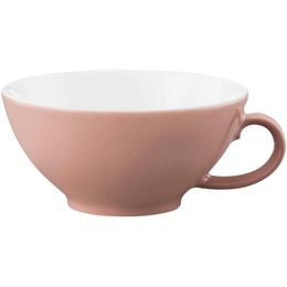 Tasse Seltmann Weiden "Life Fashion", weiß (posh rose, weiß), B:8,9cm H:4,3cm Ø:10,2cm, Porzellan, Trinkgefäße, Tasse, Teeobertasse 0,14 l
