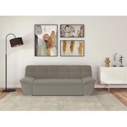 2-Sitzer DOMO collection "Splash, aktuelle Sitz- und R&uuml;ckensteppung, komfortabel", braun, B:211cm H:76cm T:96cm, 100% Polyester, Sofas, Polsterm&ouml;bel 2-Sitzer-Sofa, flache Armlehnen zum Entspannen