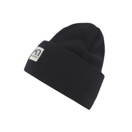 Beanie KARI TRAA "Rothe", Damen, schwarz, 60% Polyacryl, 30% Polyester, 10% Polyester, unifarben, Mützen Beanie, in klassischem Design