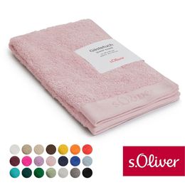 Gästehandtuch s.Oliver "s.Oliver, Premium Qualität, 600 gr/m², auch als Sets erhältlich", rosa (rose), B:30cm L:50cm, Walkfrottier, Baumwolle, Handtücher, große Farbauswahl, auch als Duschtuch, Waschhandschuh, Handtuch