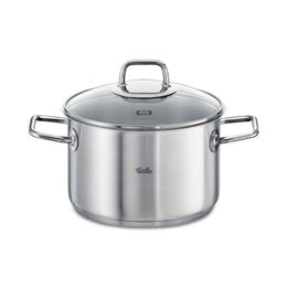 Kochtopf Fissler "viseo", silber (silberfarben), Ø:20cm, Töpfe, Kochtopf, Induktion