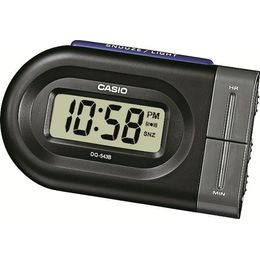 Reisewecker Casio "DQ-543B-1EF", schwarz (schwarz, grau), Wecker, Reisewecker, Quarzwecker, Wecker, Geschenkidee, Schlafzimmer, Beleuchtung