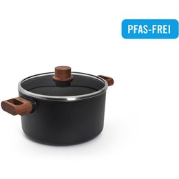 Kochtopf Woll "Eco Logic QXR Gusstopf", schwarz, H:12cm &Oslash;:24cm, T&ouml;pfe, Kochtopf, PFAS-freie Diamond-QXR - Beschichtung