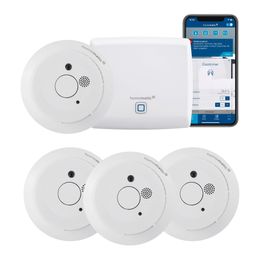 homematic IP Smart-Home-Zubeh&ouml;r "Bundle Starter Set Rauchwarnmelder + Rauchwarnmelder", wei&szlig;, B:28,5cm H:32cm T:40,5cm, Smart-Home-Stationen