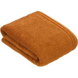 Badetuch Vossen "Calypso Feeling", orange (fox), B:100cm L:150cm, Walkfrottee, Obermaterial: 100% Baumwolle, Handt&uuml;cher, Badetuch, mit schmaler Bord&uuml;re aus 100% Baumwolle, Vegan, einfarbig