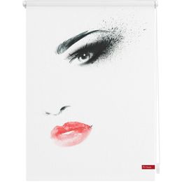 Seitenzugrollo LICHTBLICK ORIGINAL "Rollo Klemmfix, ohne Bohren, Verdunkelung, Face - Wei&szlig;", wei&szlig; (wei&szlig;, wei&szlig;), B:120cm H:150cm, Polyester, Rollos, Seitenzugrollo