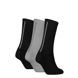 Socken Calvin Klein "CK WOMEN SOCK 3P GIFTBOX LUREX STRIPE", Damen, Gr. - (37/41), schwarz, Obermaterial: 64% Baumwolle, 33% Polyamid, 3% Elasthan, Socken Socken