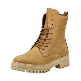 Schn&uuml;rstiefelette IMac "IMac Stiefelette Nubukleder", Damen, Gr. 40, braun (camel), Nubukleder, Schuhe Schn&uuml;rstiefelette