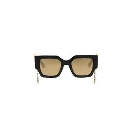 Sonnenbrille Philipp Plein "Sonnenbrille", Damen, 0216, schwarz, gold, Sonnenbrillen Sonnenbrille