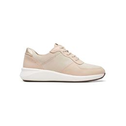 Clarks Leder-Sneakers "Comb Un Rio" in Beige - 65% | Größe 41,5 | Damen-sneakers