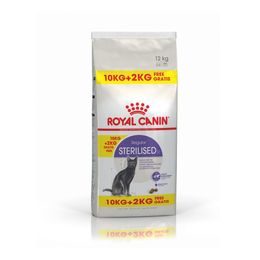 Royal Canin STERILISED Trockenfutter f&uuml;r kastrierte Katzen 10kg+2kg gratis