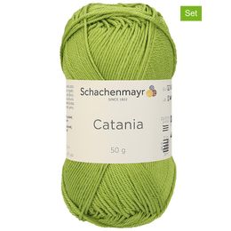 Schachenmayr since 1822 10er-Set: Baumwollgarne ''Catania'' in Hellgr&uuml;n - 10x 50 g - 16% | Kreativbedarf-diy