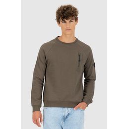 alife and kickin Sweatshirt "Fabio" in Khaki - 66% | Gr&ouml;&szlig;e S | Herren-plussize
