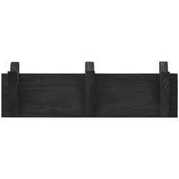 Garderobenpaneel MCA furniture "BANTRY Garderobenpaneel W5-40", schwarz, B:40cm H:13cm T:12cm, Massivholz, Garderobenpaneele, Garderobenpaneel