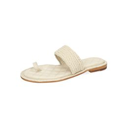 Melvin & Hamilton MELVIN & HAMILTON Leder-Zehentrenner "Sandra 47" in Creme - 49% | Größe 39 | Damen-sandalen